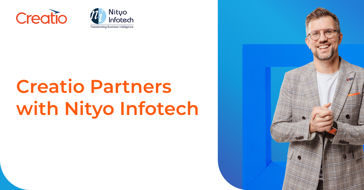 Creatio Partners with Nityo Infotech to Transform Workflow Automation and CRM with No-code | Creatio